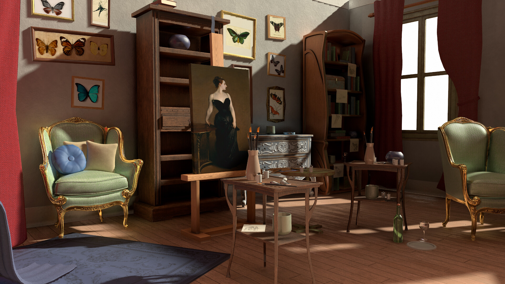 ArtStation - Painter's Loft (Freelance Real-time Project Scene in Marmoset Toolbag)