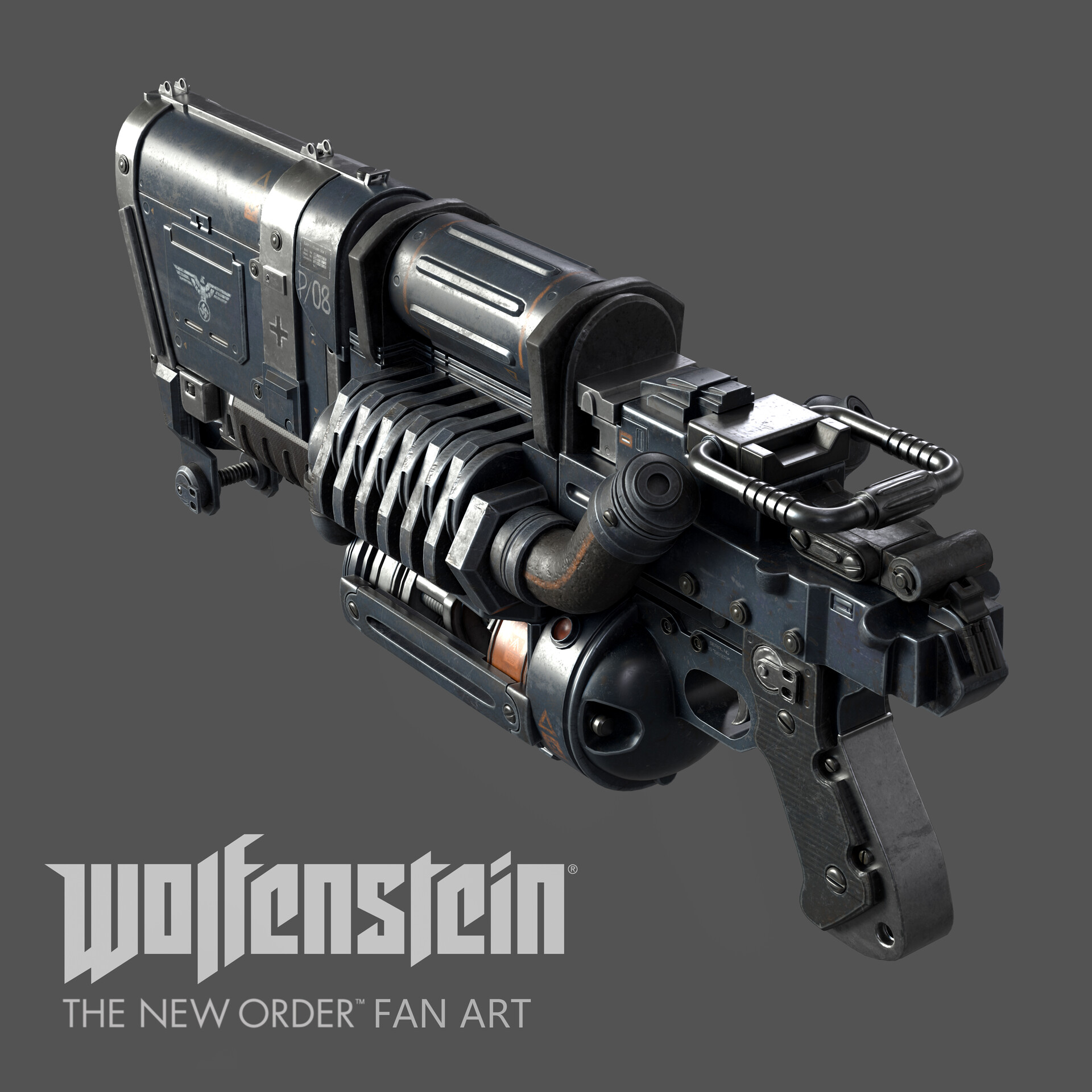 ArtStation - Laserkraftwerk from Wolfenstein Fan Art