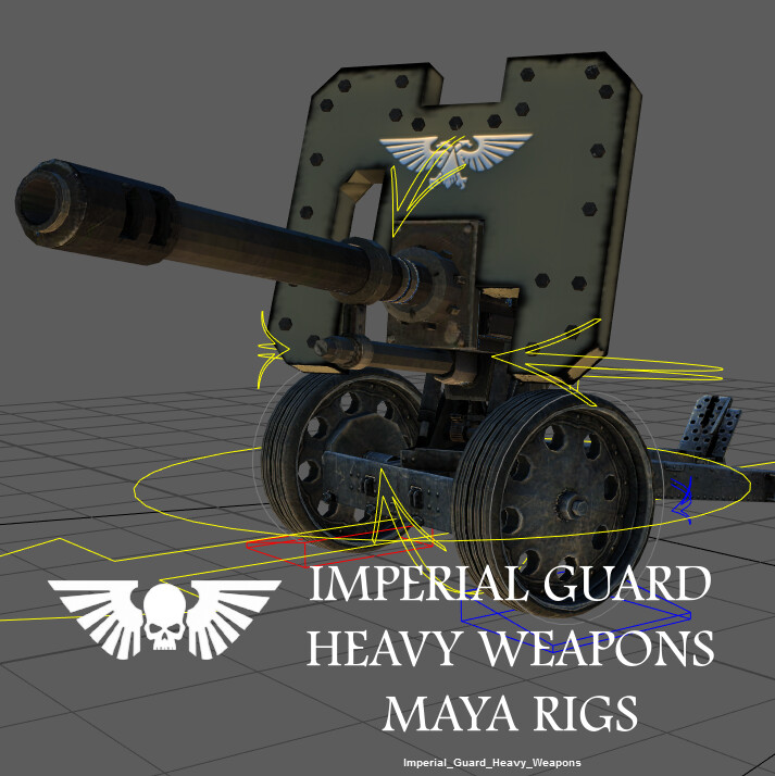 ArtStation - Imperial Guard - Heavy Weapon Rigs