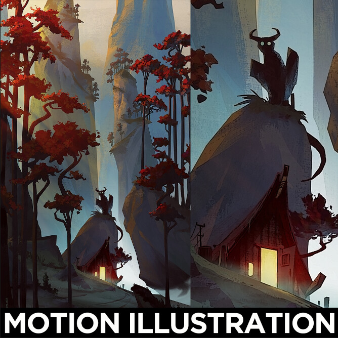 ArtStation - Fantasy Illustration w/ Motion
