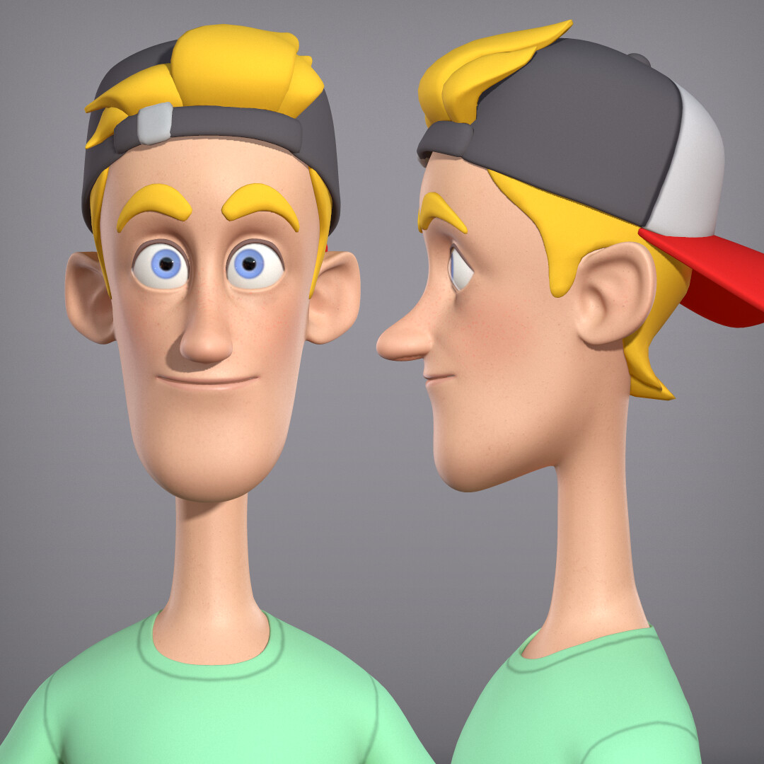 ArtStation - Male cartoon character Fred