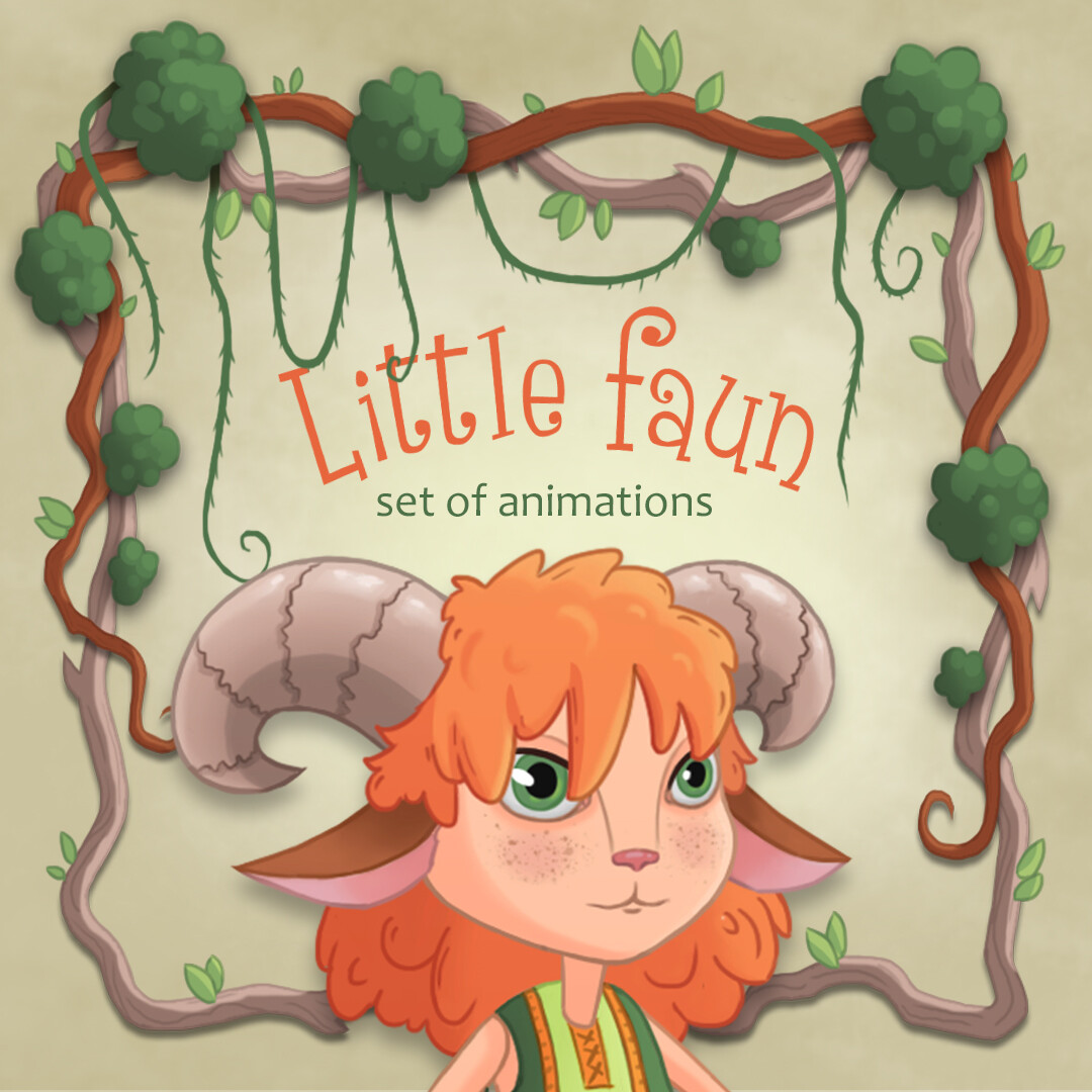 ArtStation - Little faun set of animations