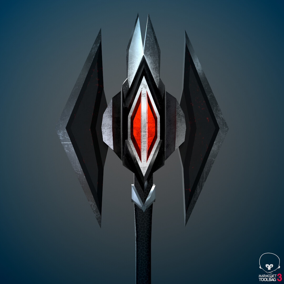 ArtStation - Double-Bladed Halberd