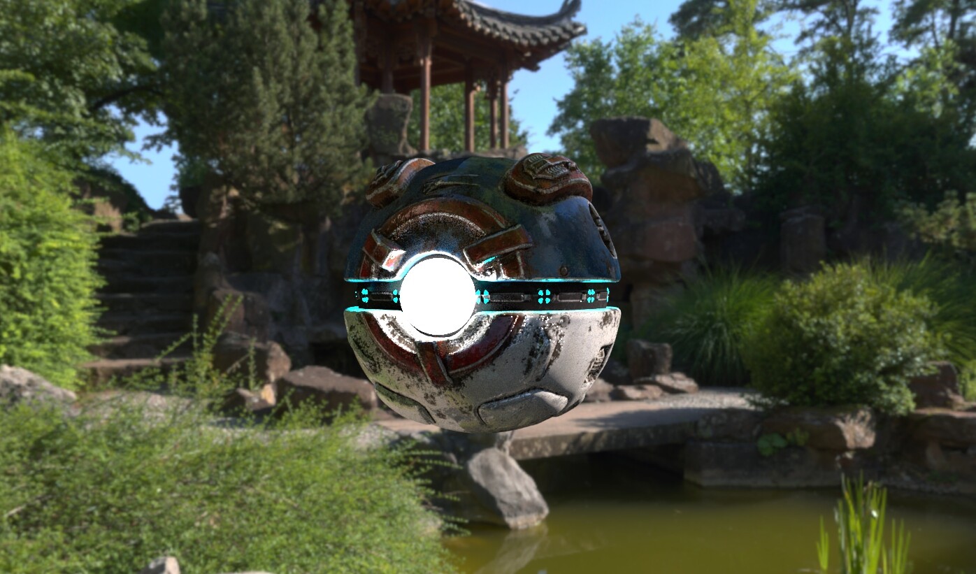 ArtStation - Pokeball_ultra_ball_stylized