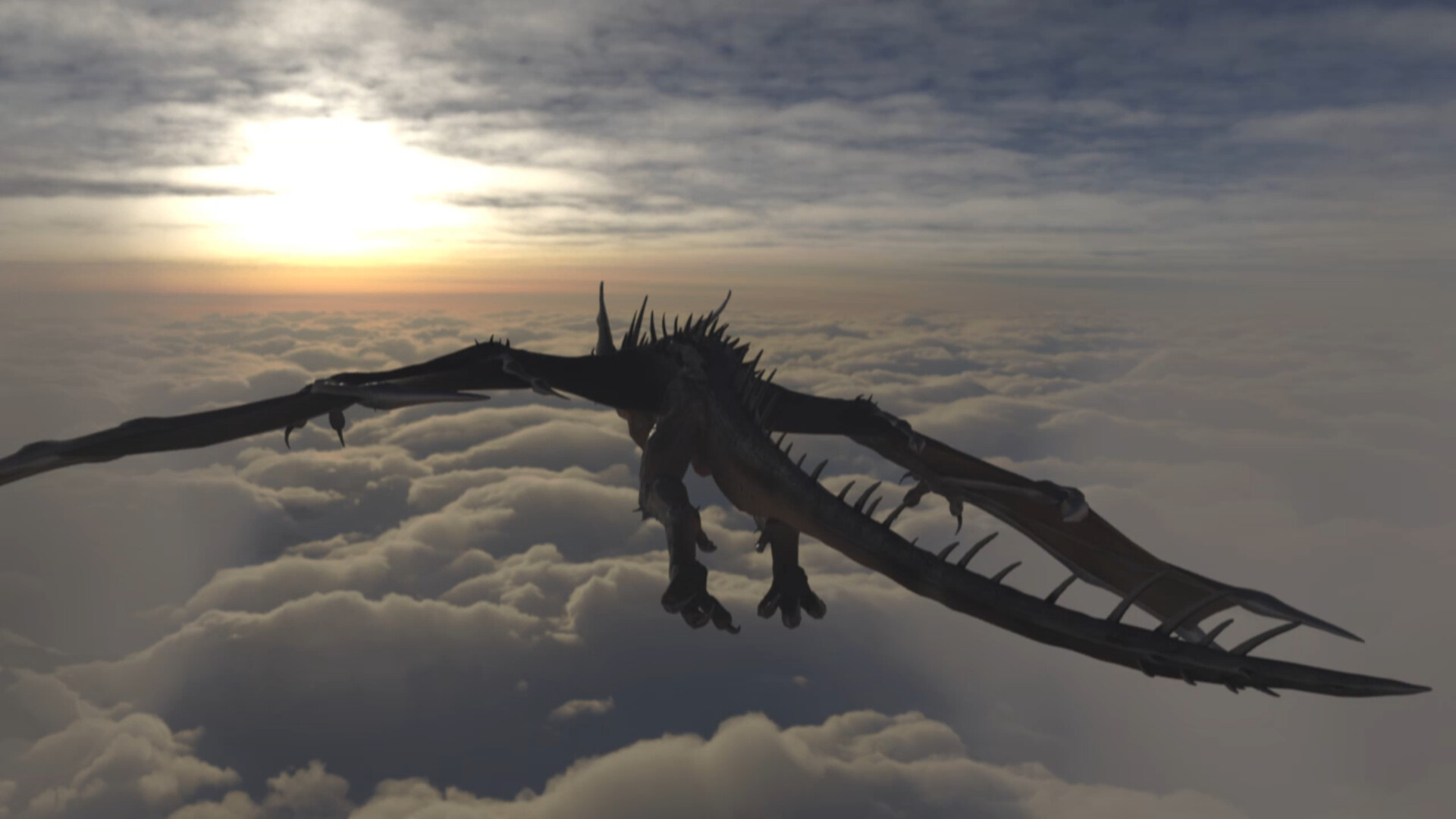 ArtStation - Dragon flying Animation