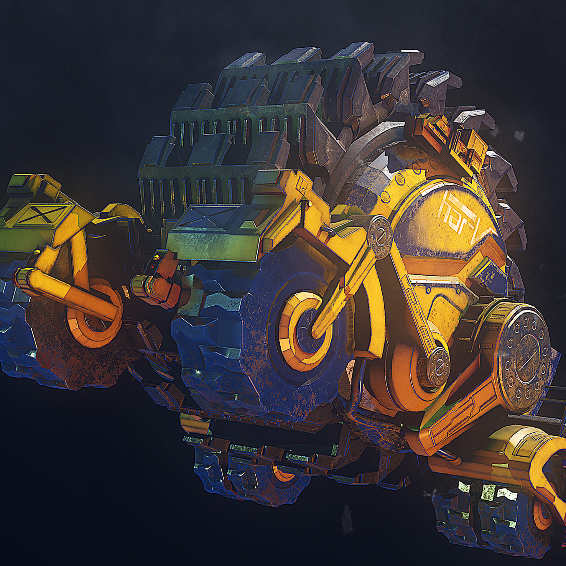 ArtStation - Har-V - Mobile Mass Harvesting Unit