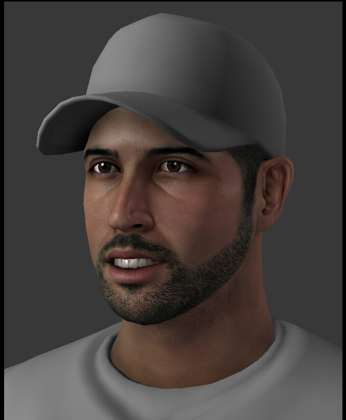 ArtStation - Baseball player head works
