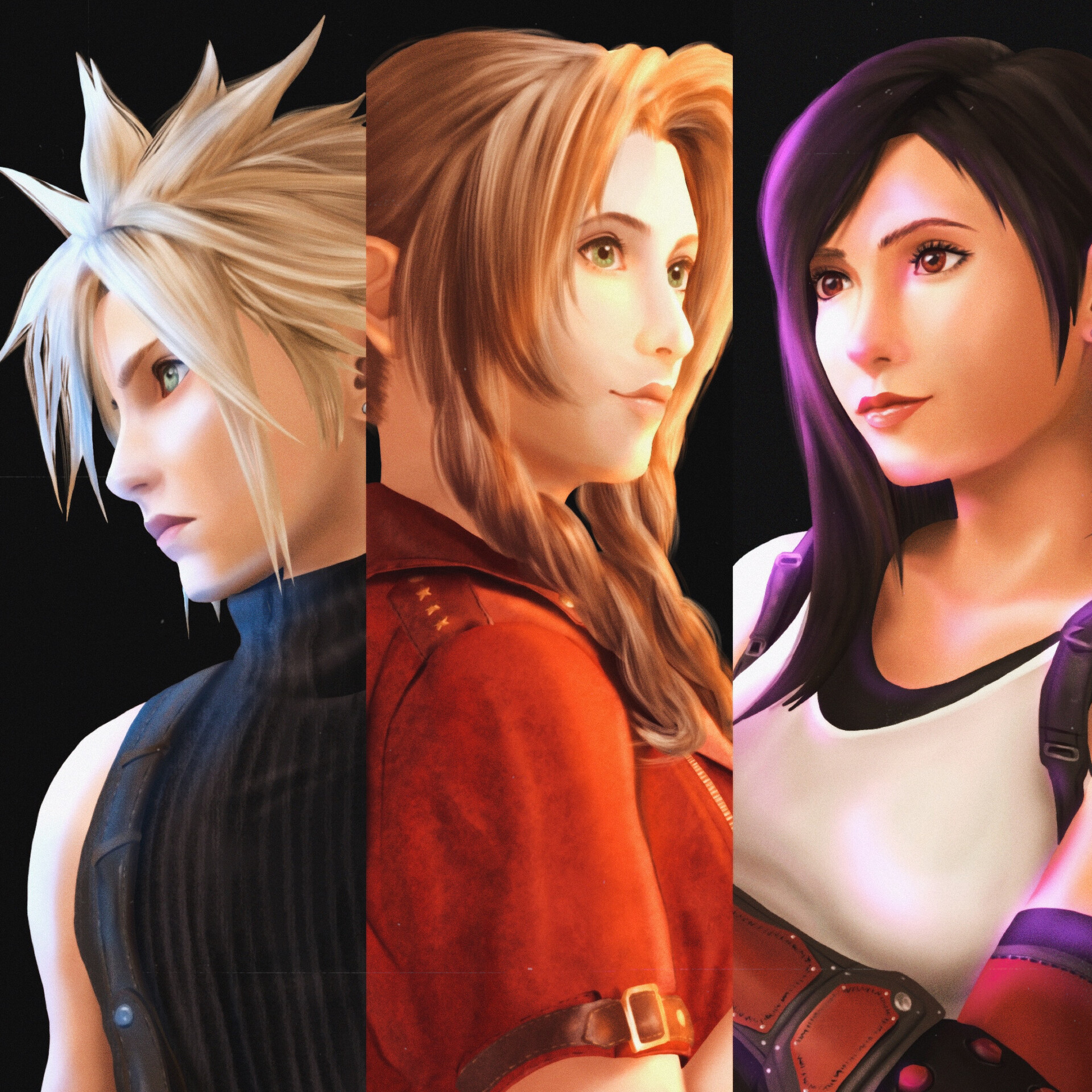 ArtStation - Final Fantasy 7 Remake Characters - Digital Art Series