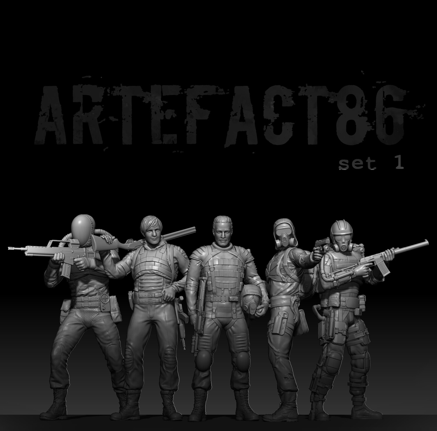ArtStation - STALKER miniatures # set 1.
