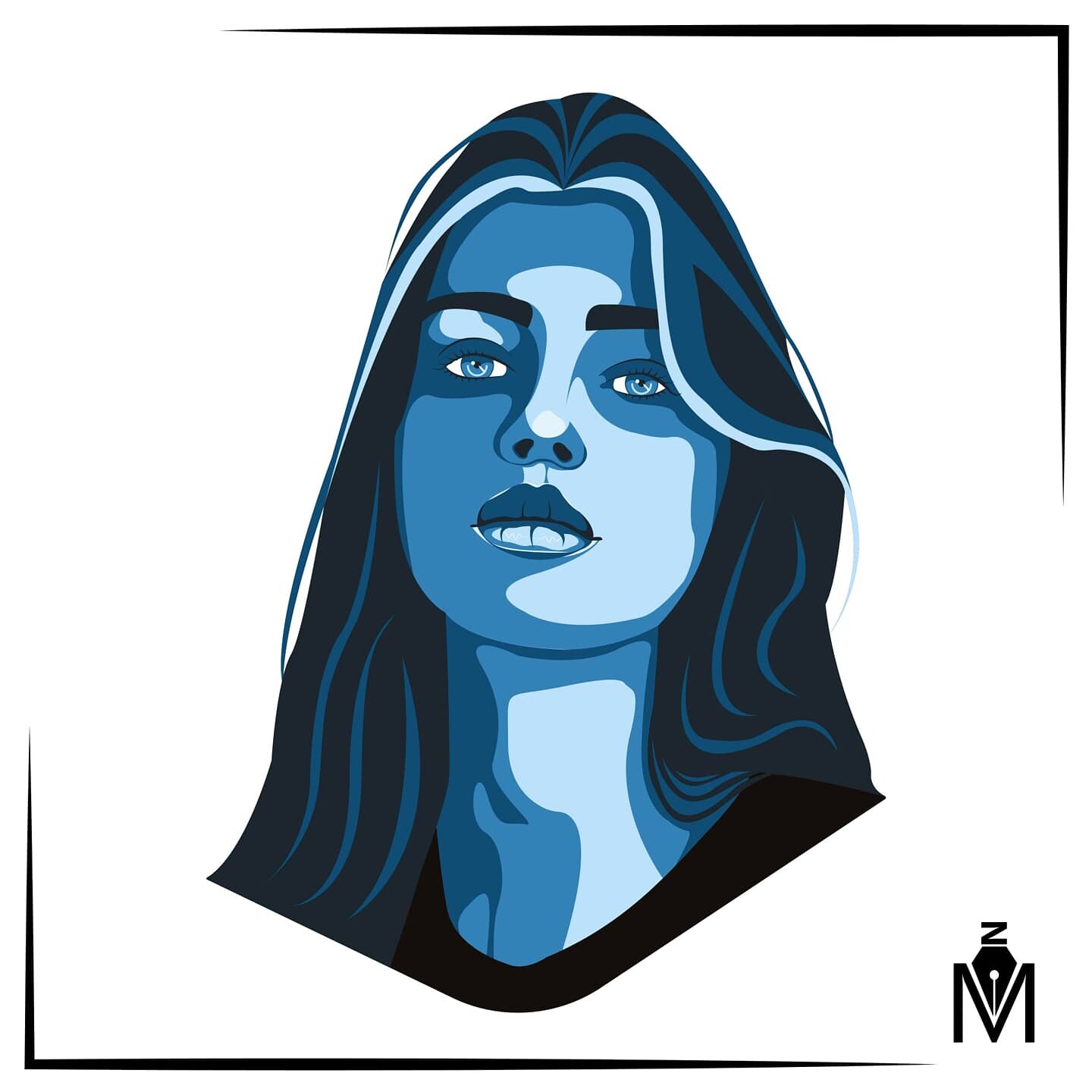 ArtStation - One Color Portrait