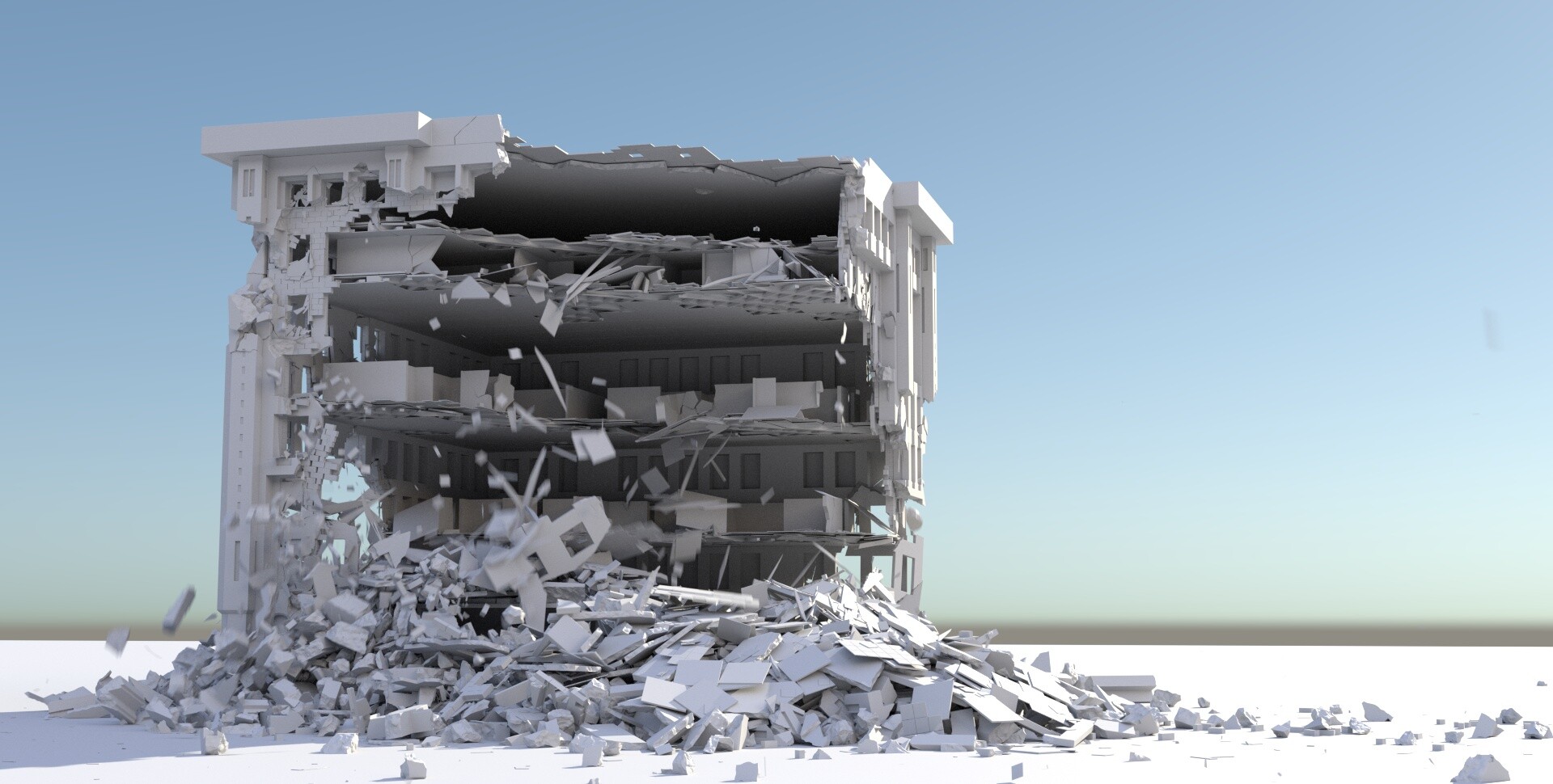 ArtStation - Building Destruction WIP