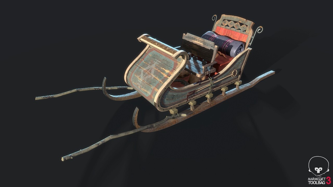ArtStation - Sleigh vehicle