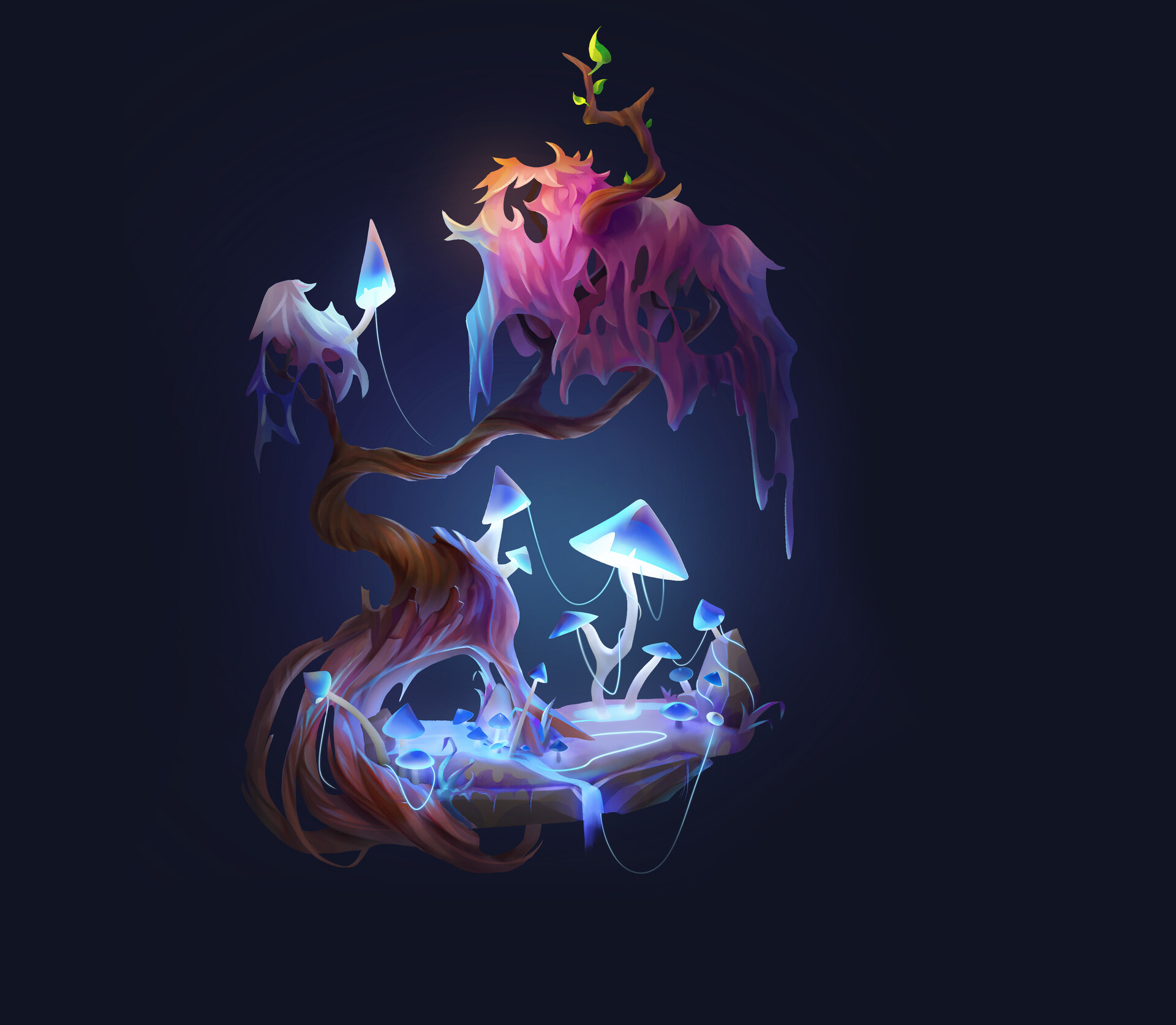 ArtStation - tree with parasites