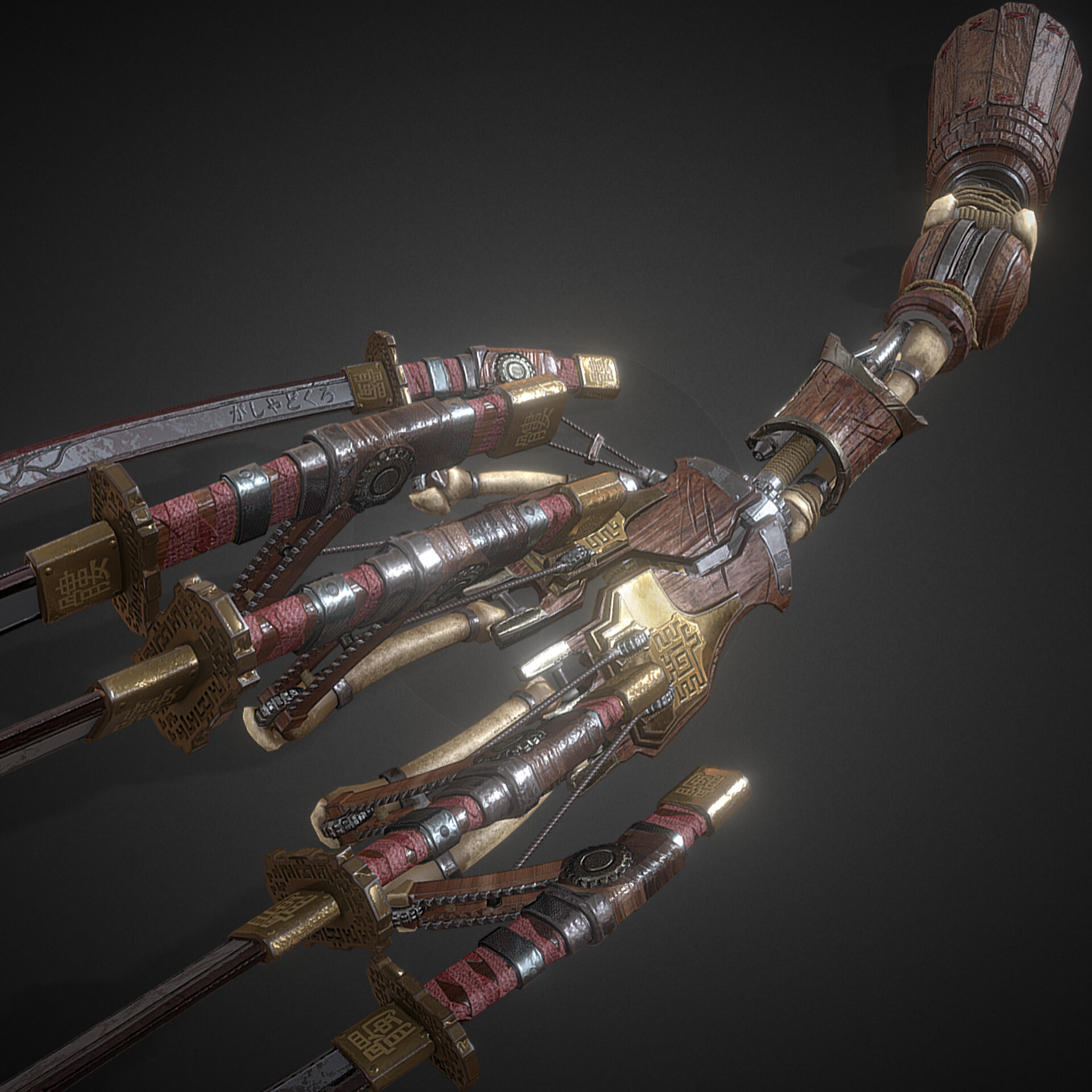 ArtStation - Gashadokuro Claws - (Prosthetic Weapon)