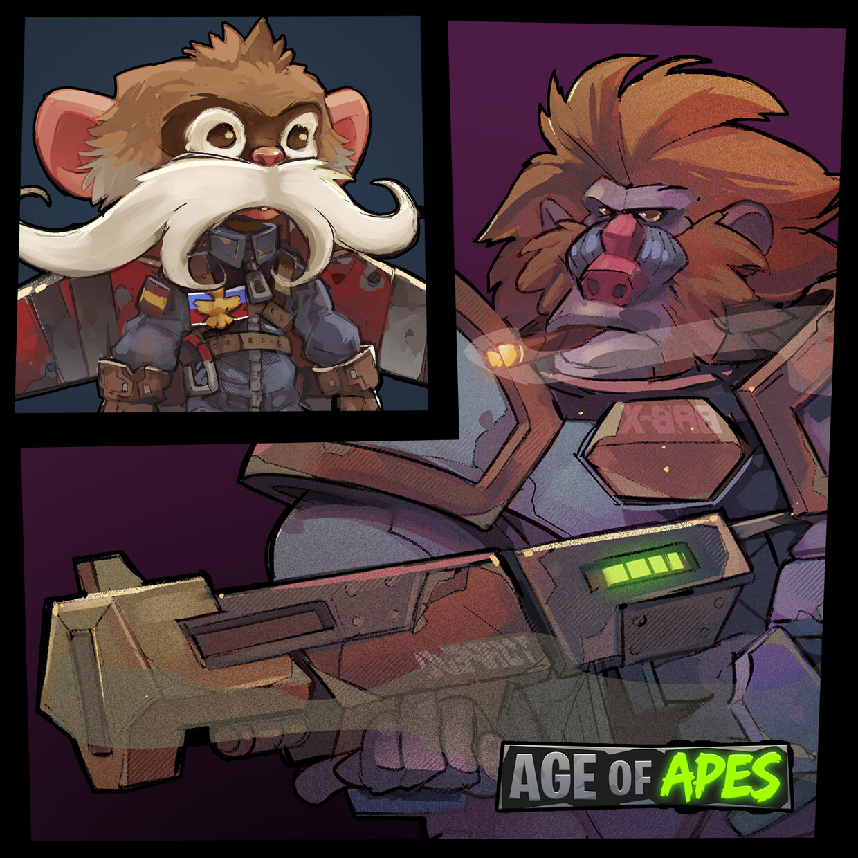 ArtStation - Characterdesign Age of apes pack 01
