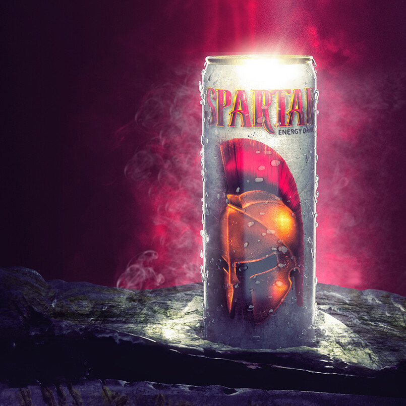 ArtStation - Spartan Energy drink