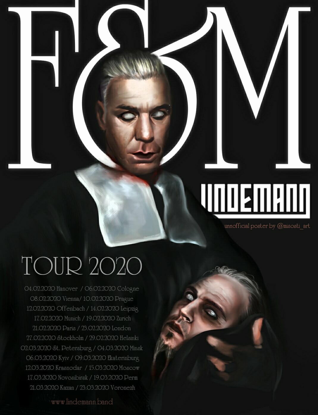 ArtStation - An unofficial poster for Lindemann concert (2020)