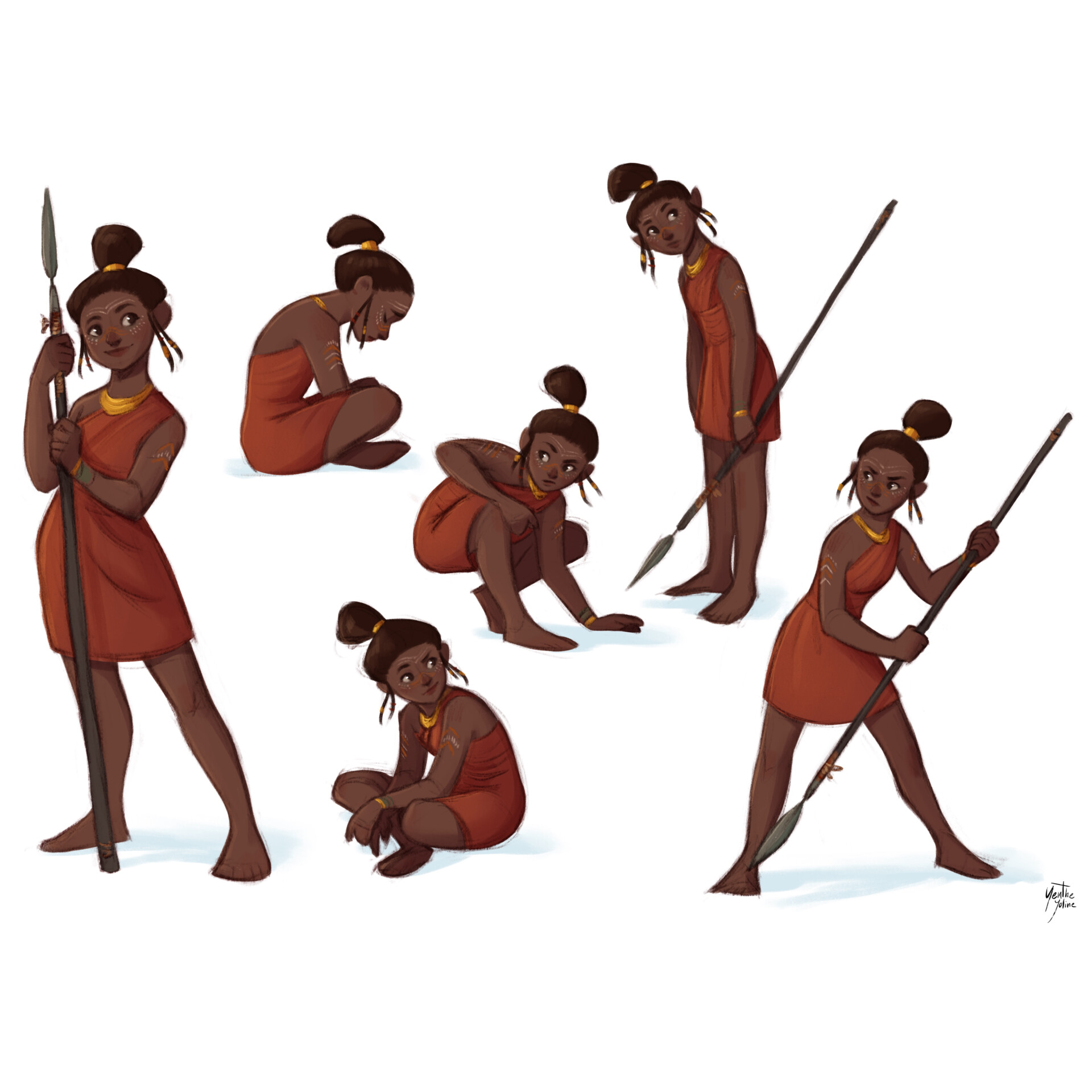 ArtStation - Shujaa (Warrior) Character Exploration