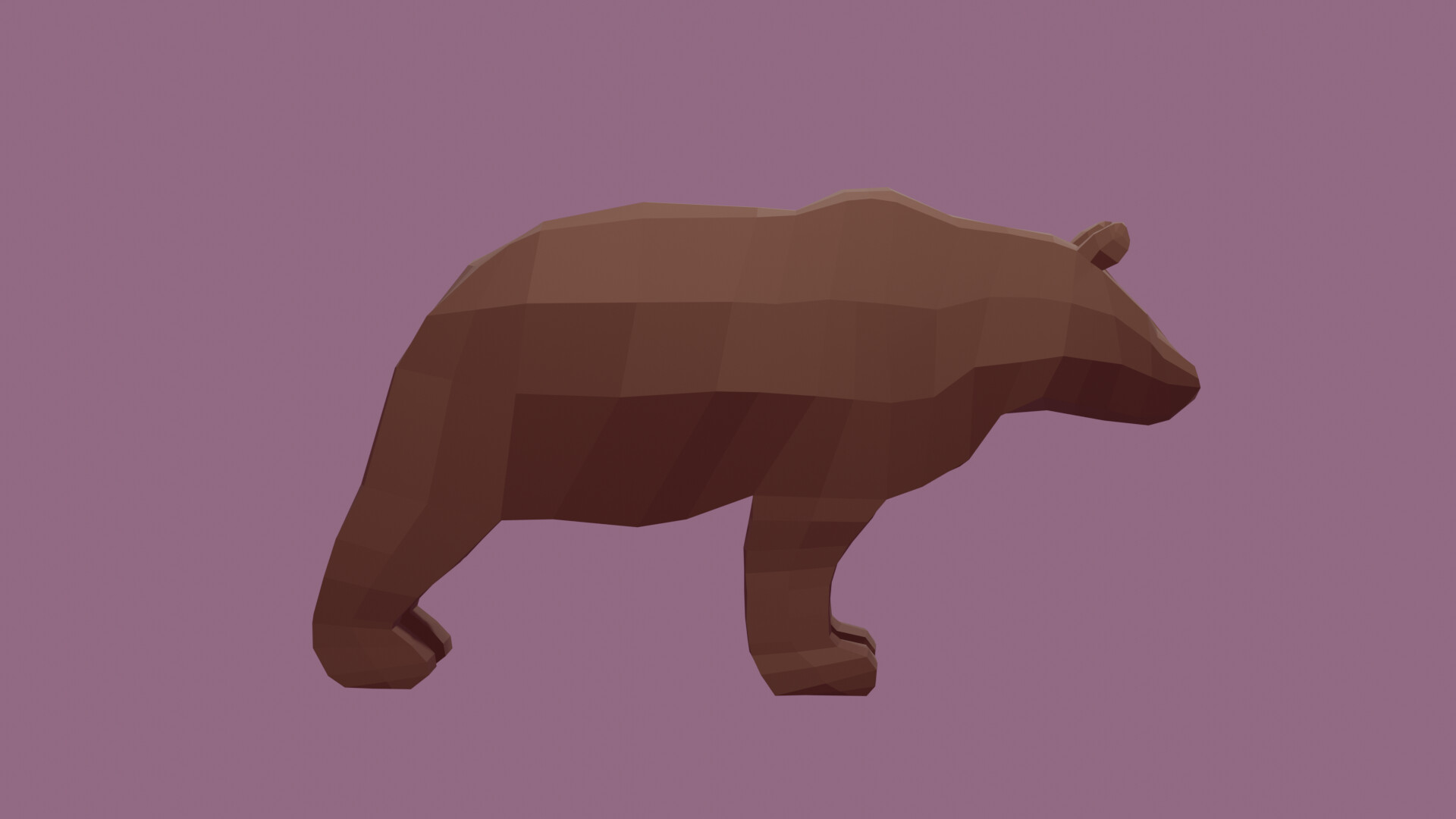 ArtStation - Low Poly Bear