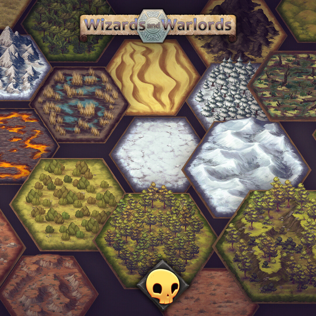 ArtStation - Hex Tileset - Wizards and Warlords