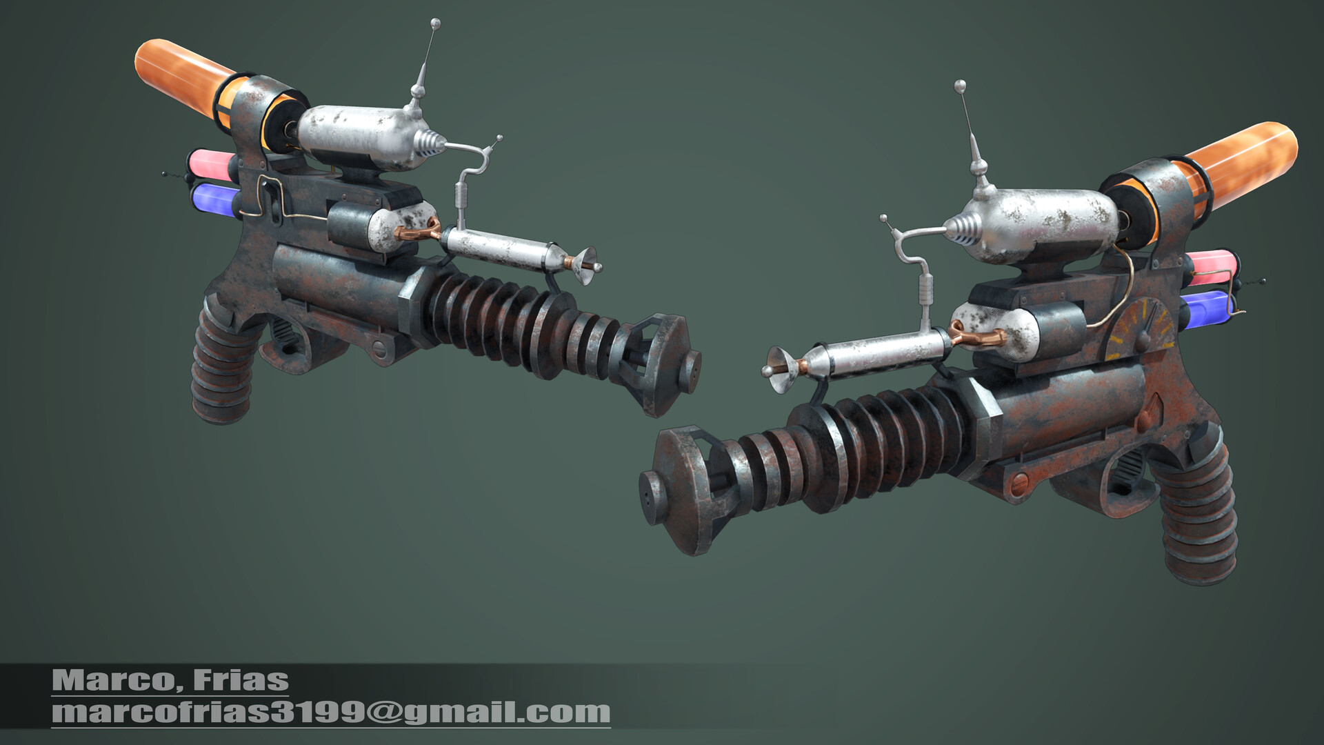 ArtStation - Steam Punk Ray gun