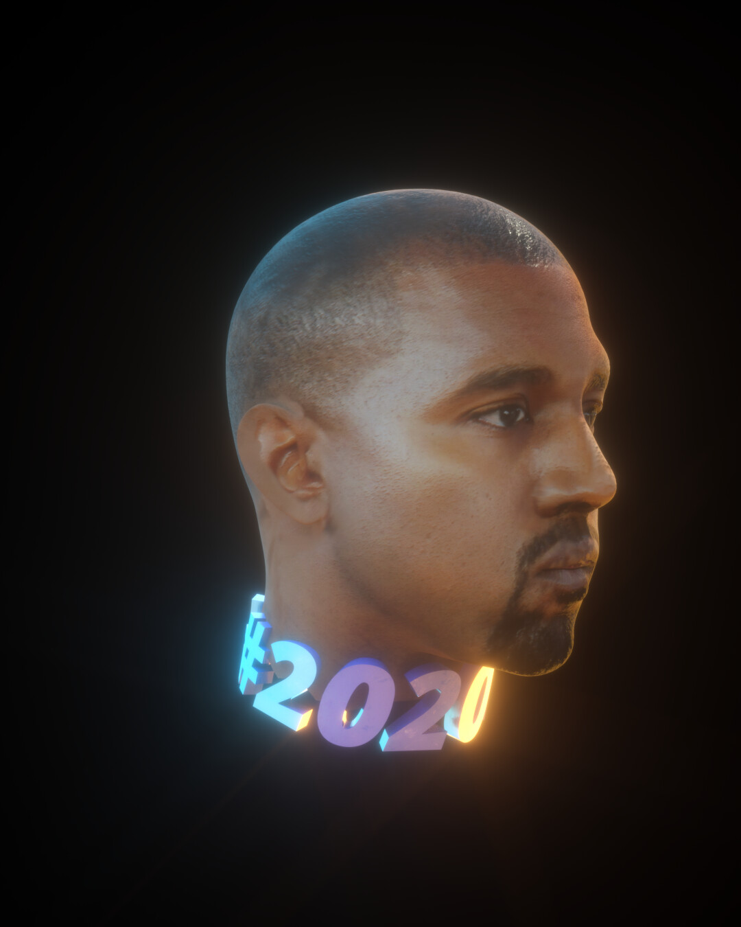 ArtStation - 💫 #2020VISION 3D KANYE WEST CGI MODEL 💫