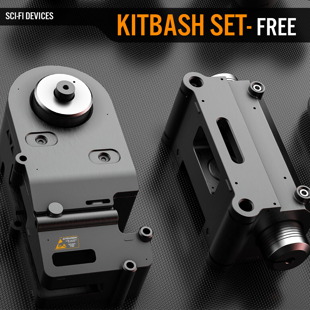ArtStation - Sci-Fi Devices- Kitbash Set/ Free