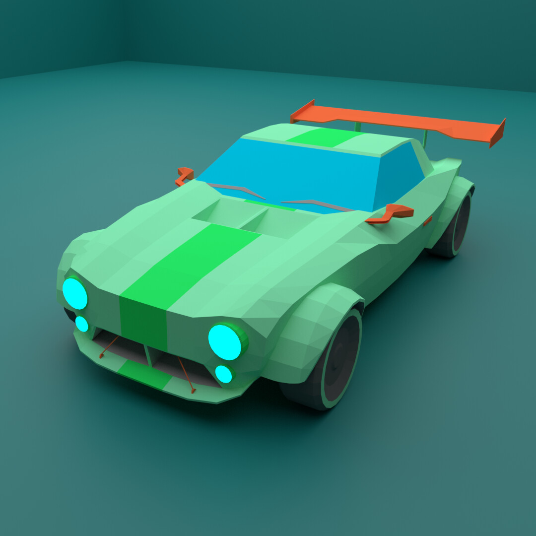 ArtStation - Low Poly Race car