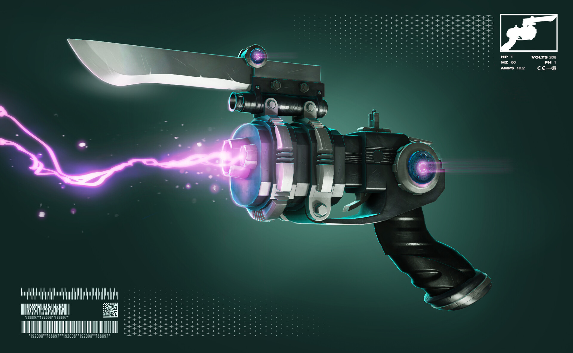 ArtStation - Cyberpunk Blade Gun