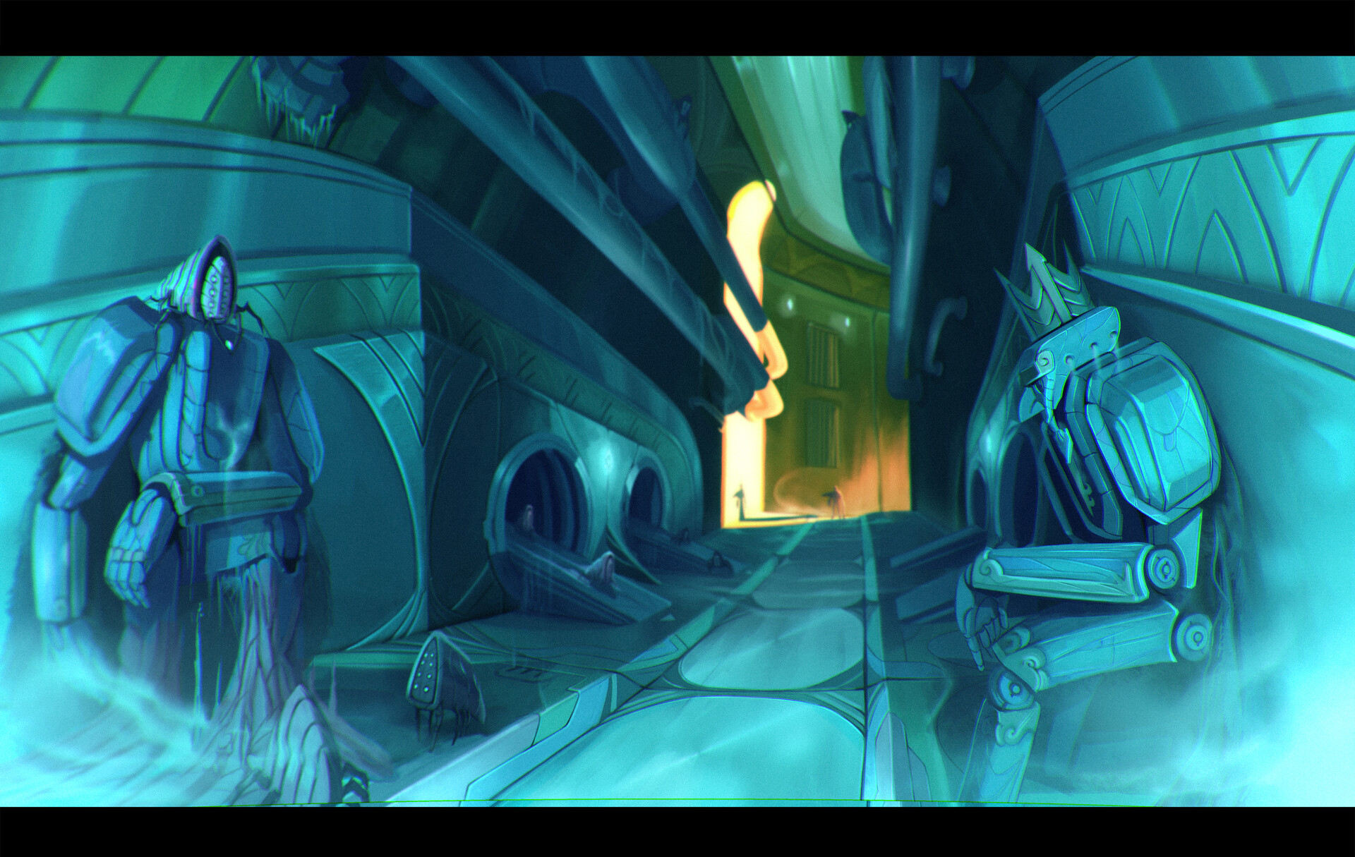 ArtStation - Energy plant entrance