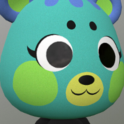 ArtStation - Animal Crossing Character Model - Artfight 2020