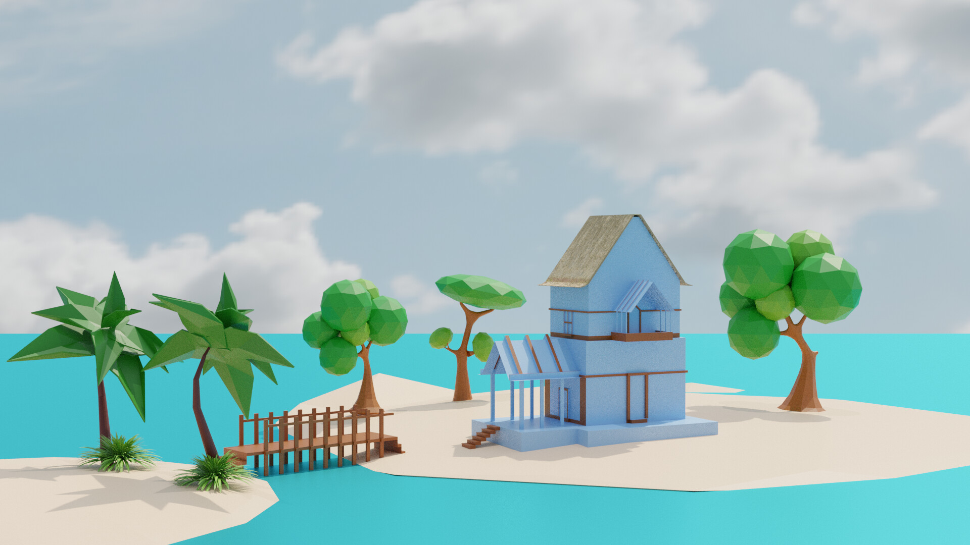 ArtStation - Low Poly Scene