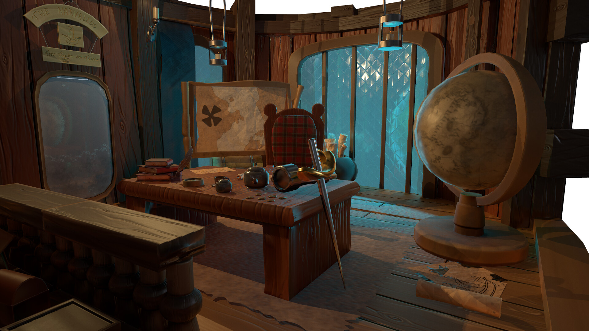 ArtStation - Pirate Cabin