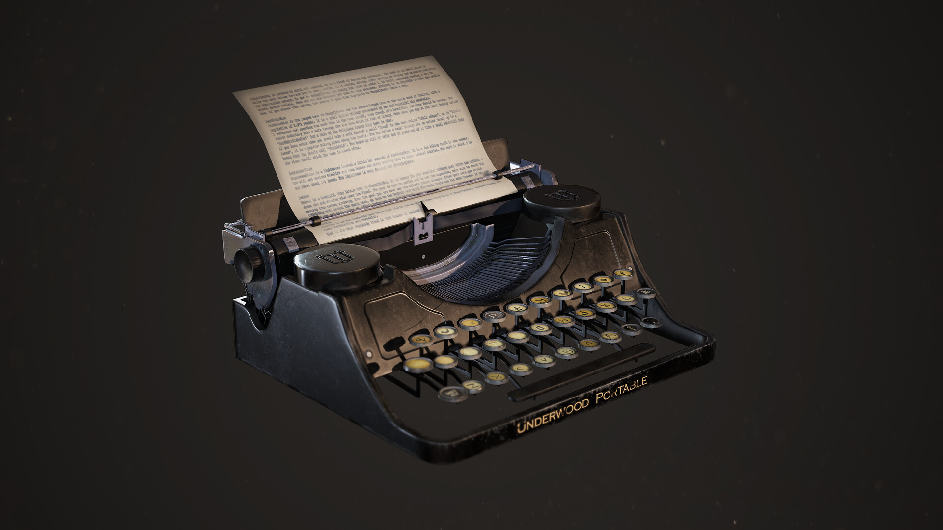 ArtStation - Antique Typewriter