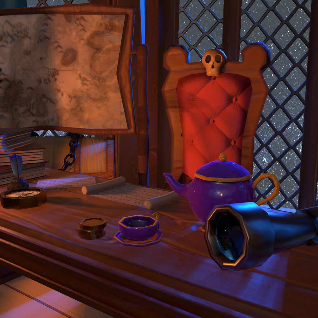 ArtStation - Kapiten Komodo's Cabin