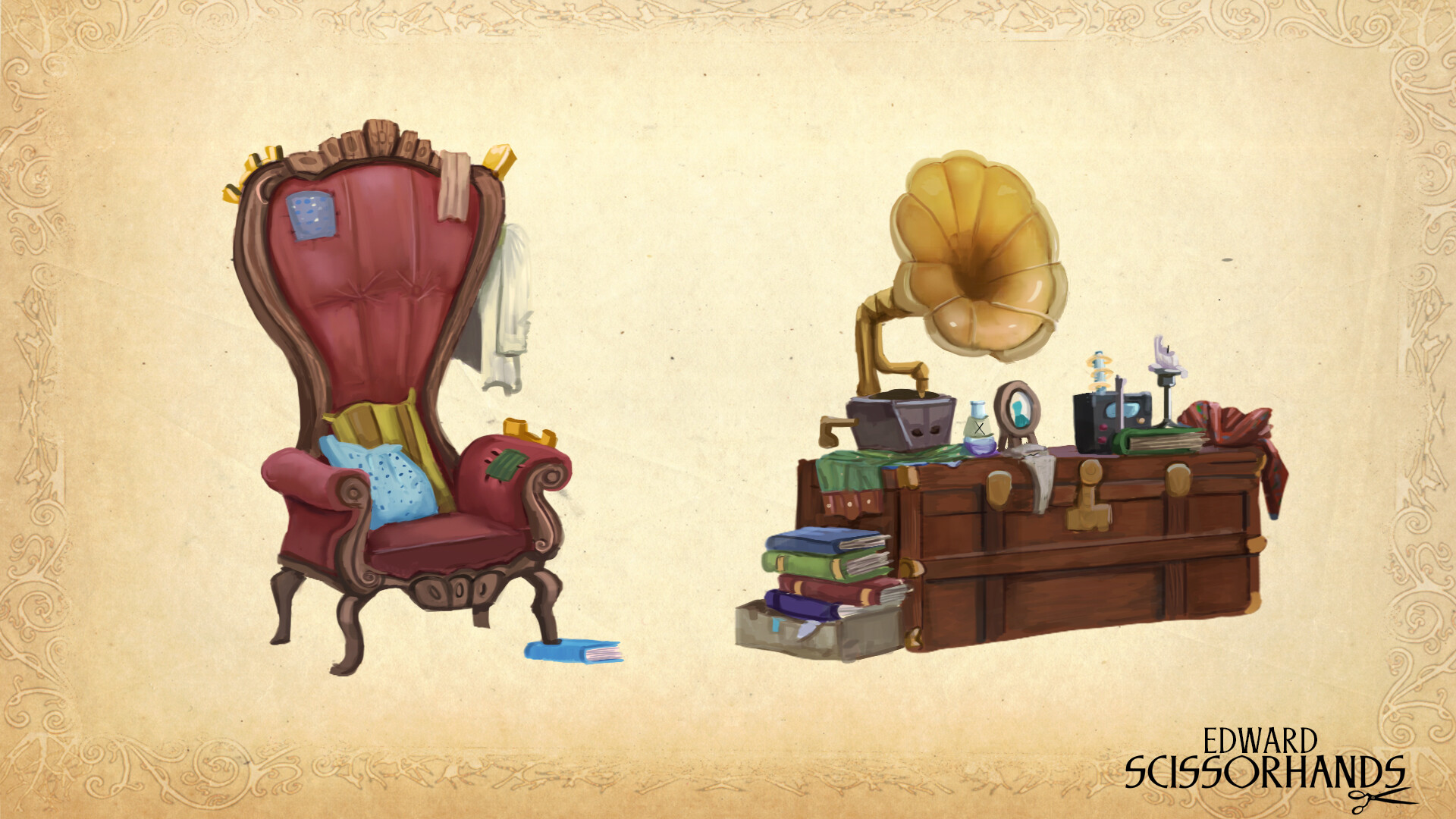 ArtStation - Prop design - Edward Scissorhands