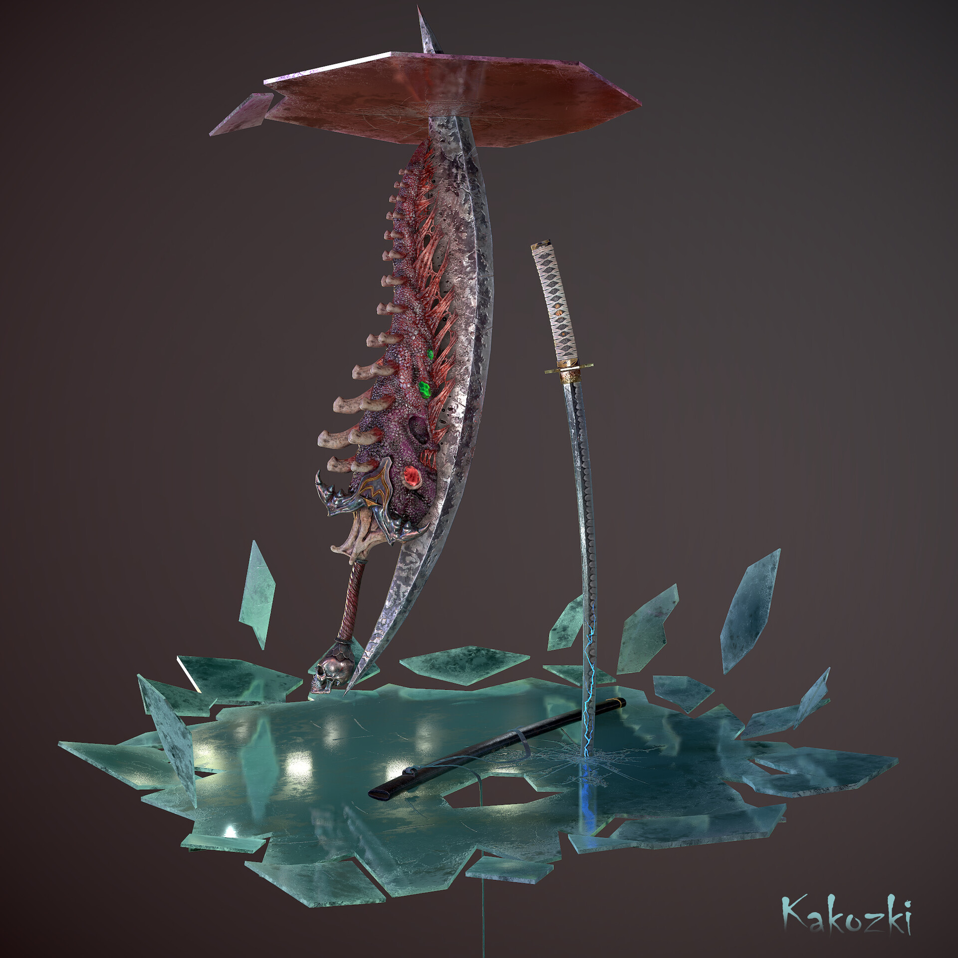 ArtStation - Yamato & Sword of Sparda