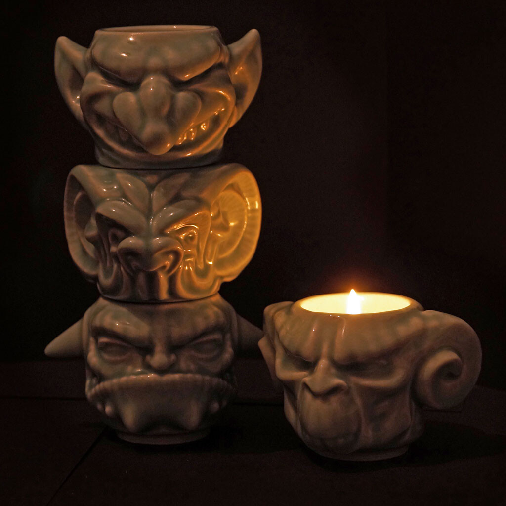 ArtStation - 3d Printed Goblin Totem Pots