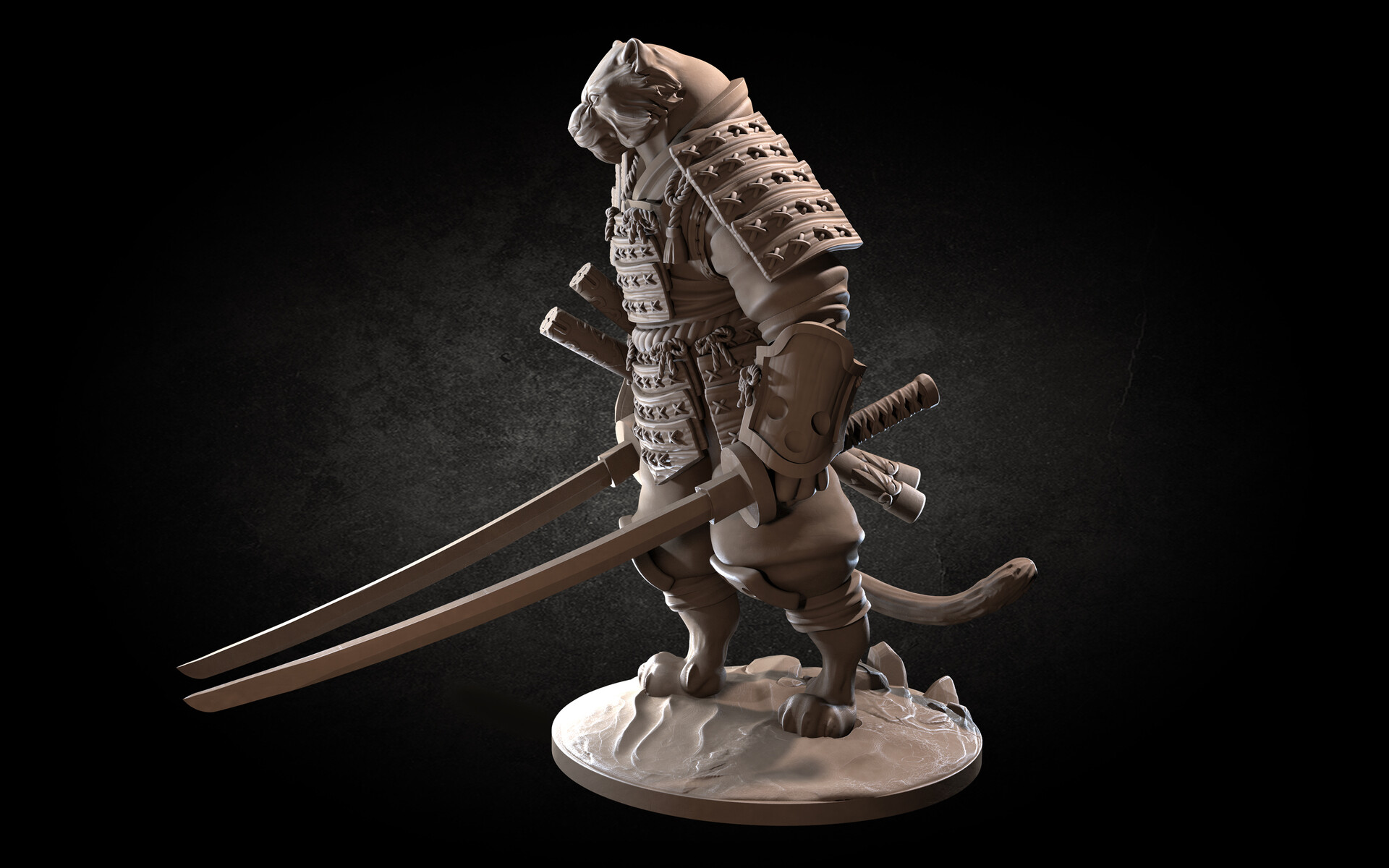 ArtStation - Tiger Samurai