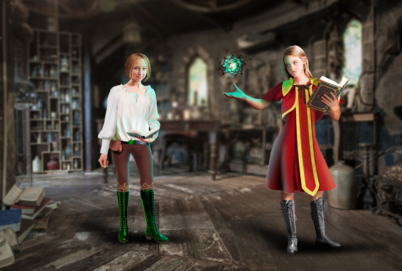 ArtStation - Young wizard students character concept