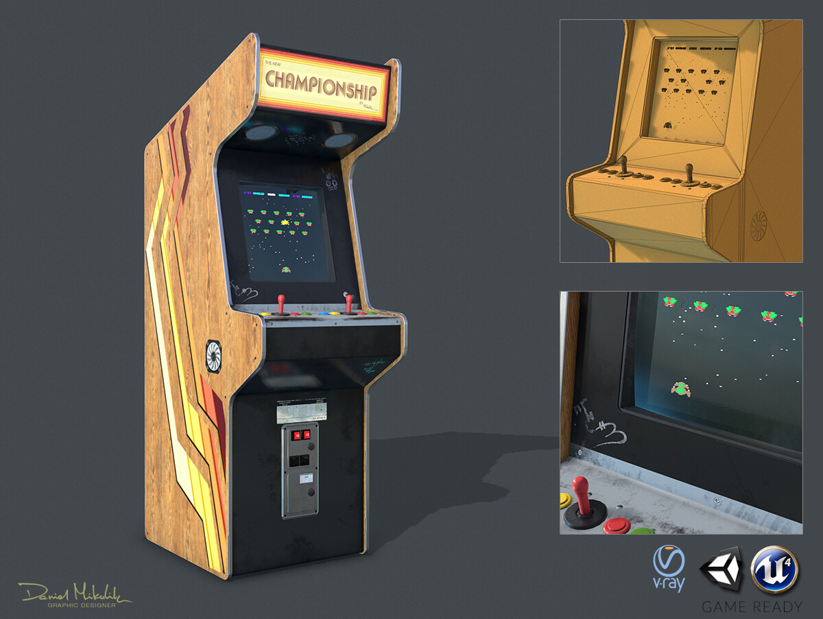 ArtStation - Game Machine PBR Low-poly 3D model