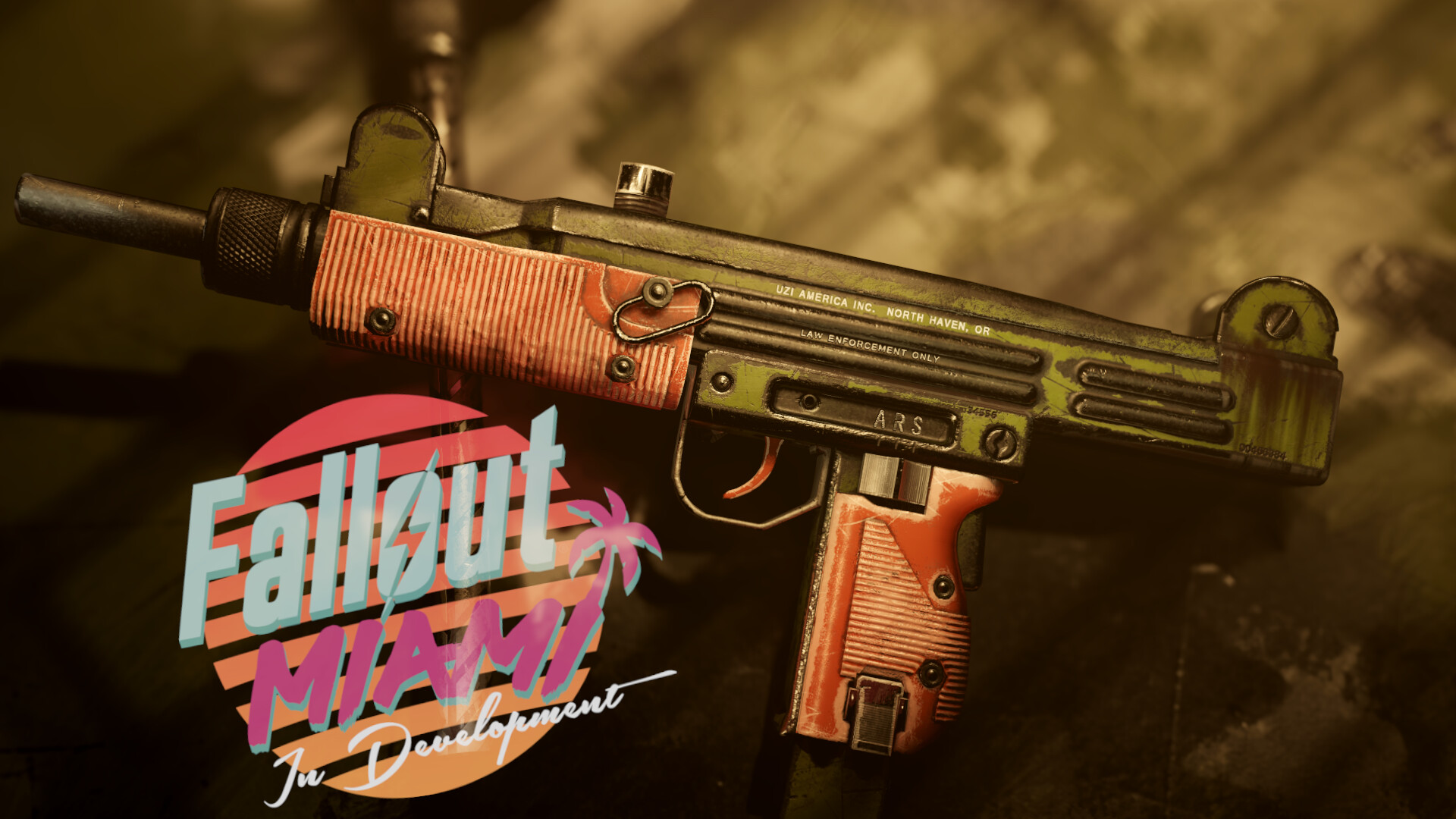 ArtStation - Fallout Miami UZI Unique Texture - THE WILD GOOSE
