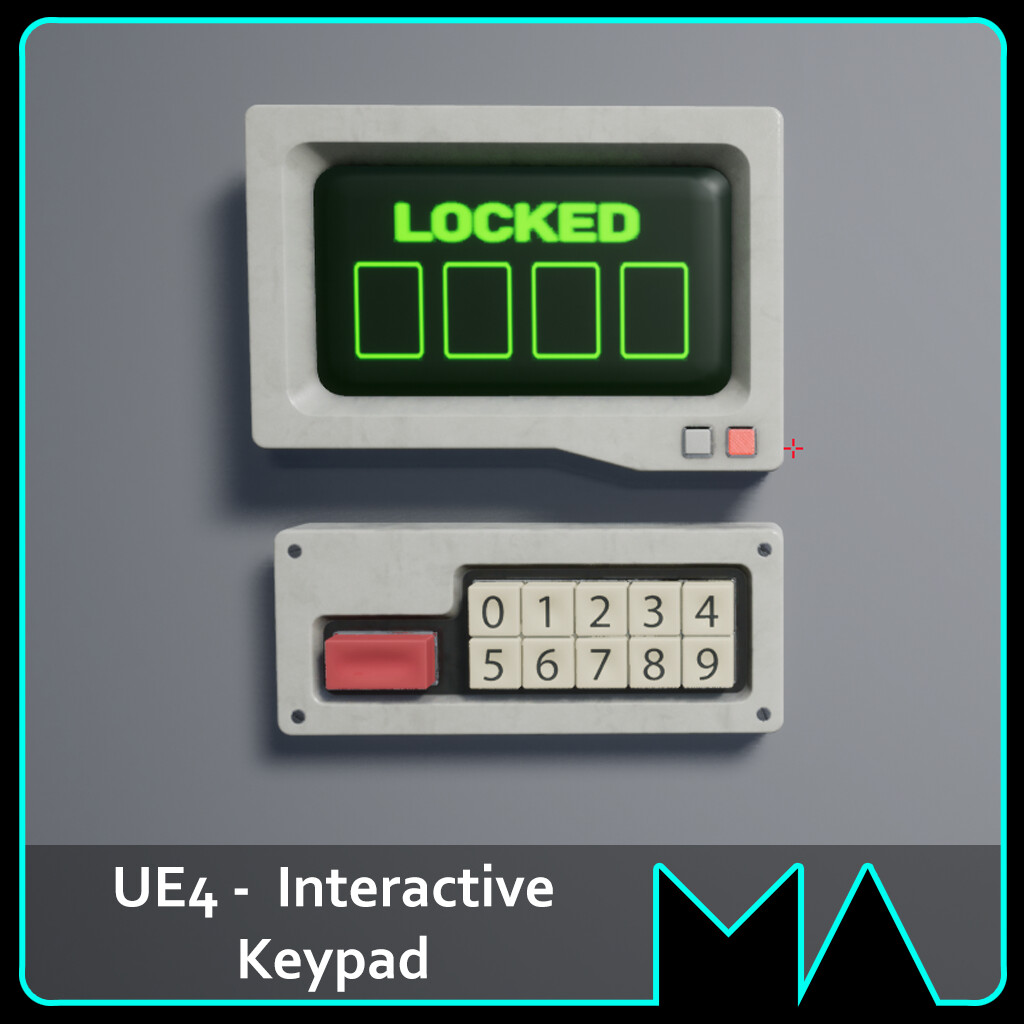 ArtStation - UE4 Interactive Keypad Blueprint