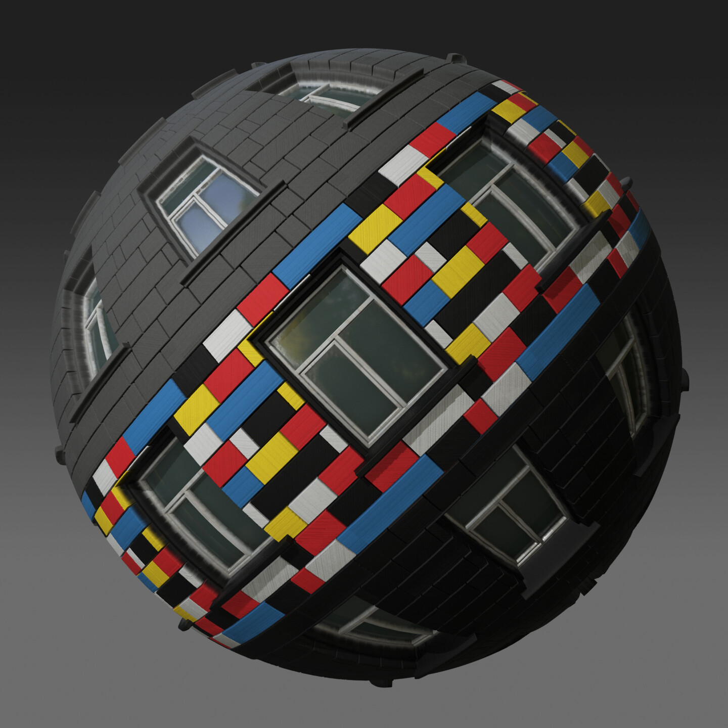 ArtStation - Brick Window 4 - Quixel Mixer