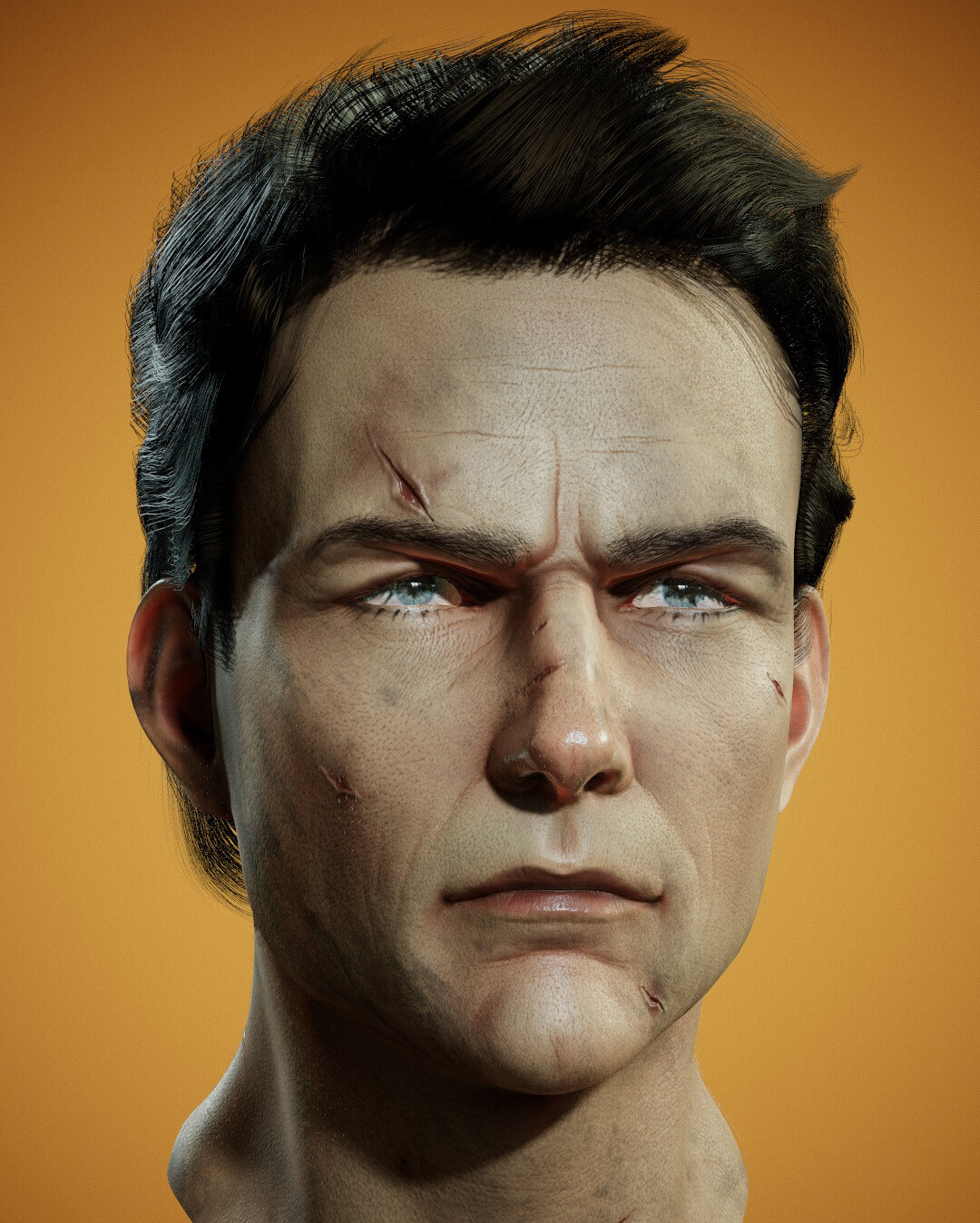 ArtStation - Tom cruise-Realistic head modeling training