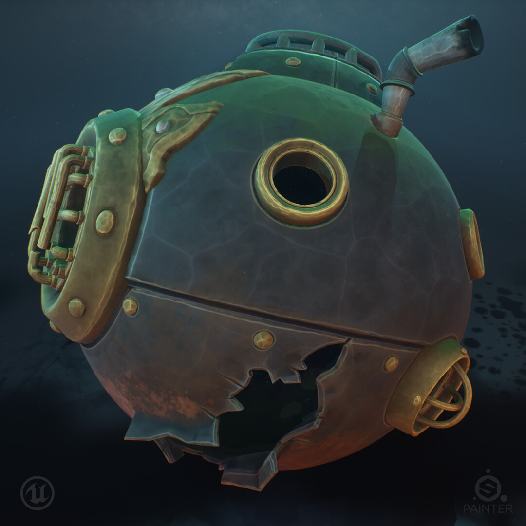 ArtStation - Sunken Submersible Craft