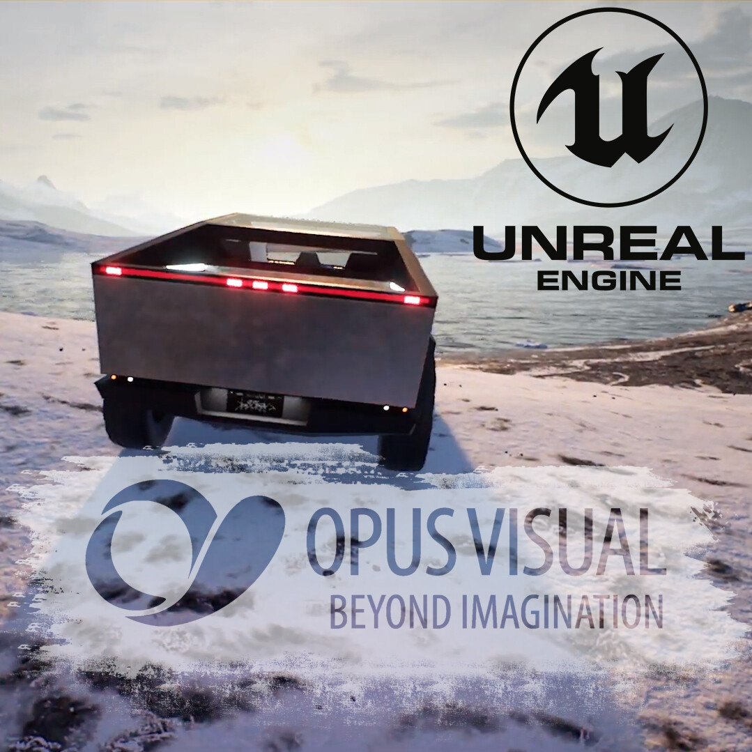 ArtStation - UE4 Raytrace | CyberTruck