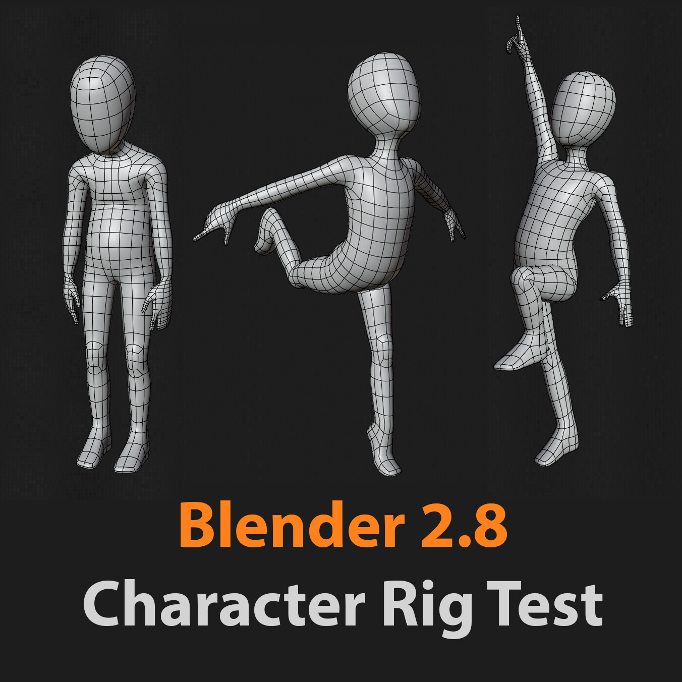 ArtStation - Character rig testing (Blender 2.8)