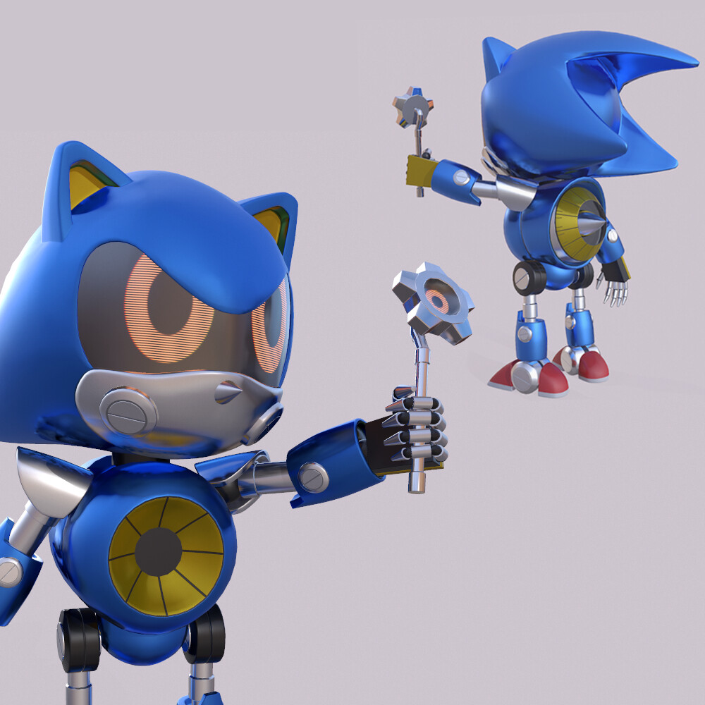 ArtStation - Baby metal Sonic - Flower
