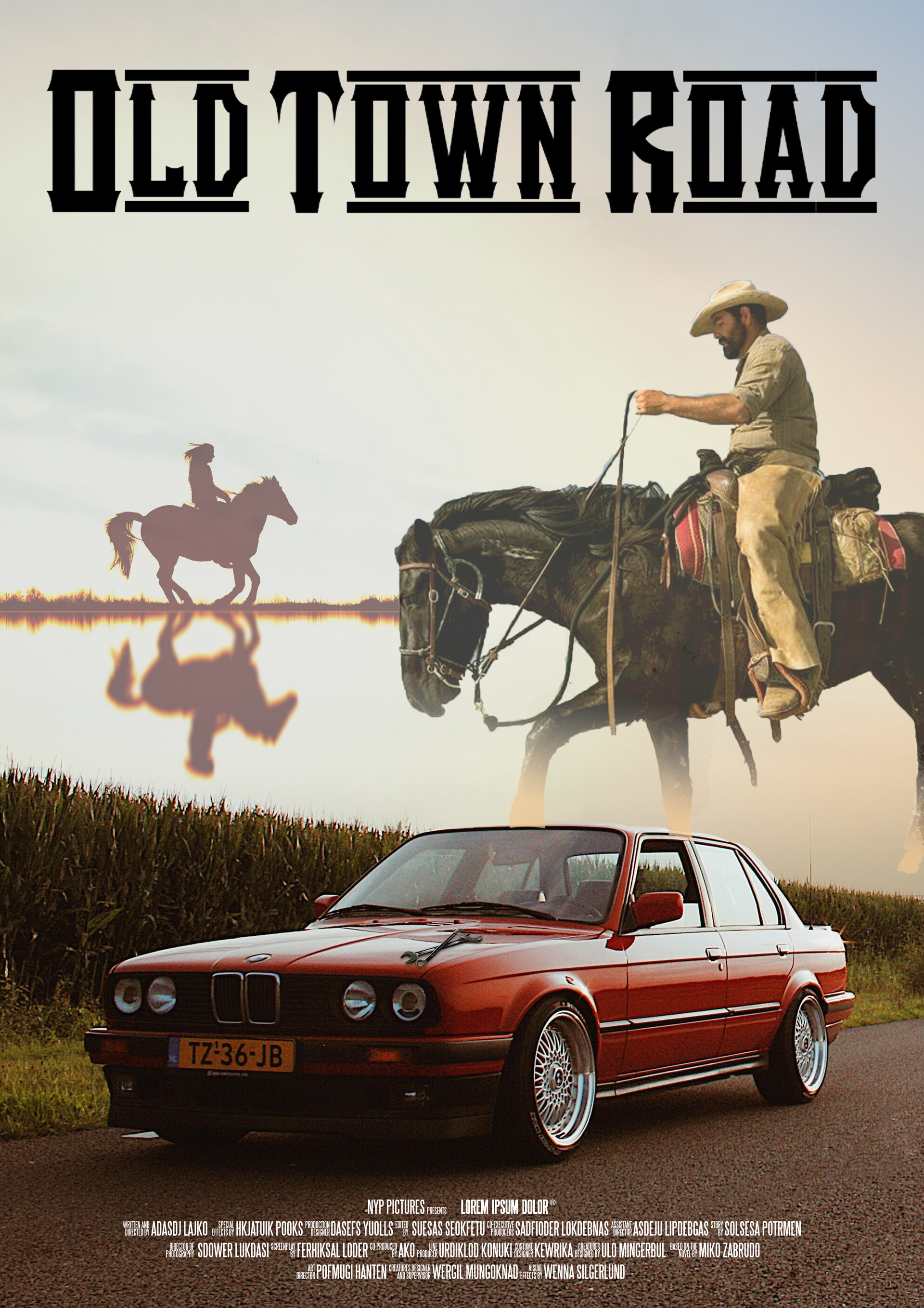 ArtStation - Old Town Road - Movie Poster Design